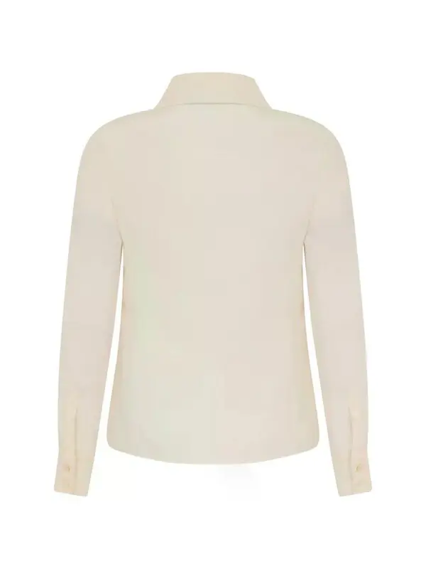Moschino Silk Tie-neck Shirt