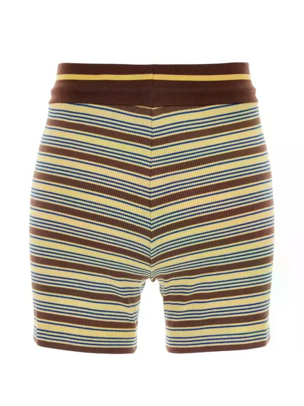 Fendi Striped Knit Shorts