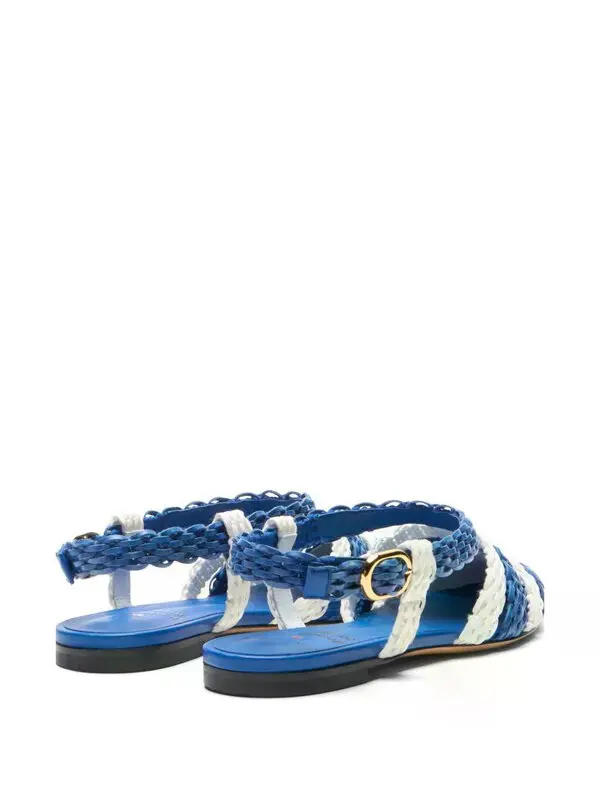 Casadei Woven Slingback Flats