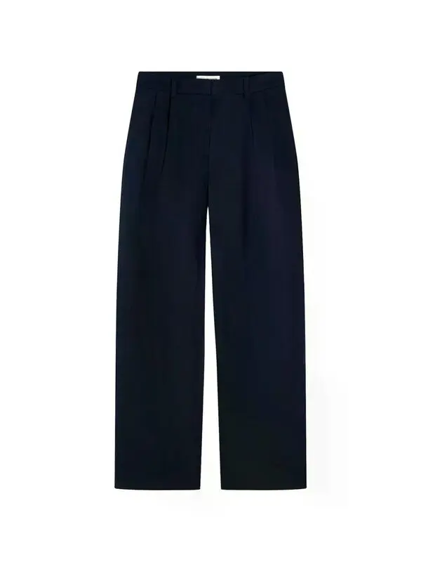Tommy Hilfiger Pleated Wide-leg Trousers - Blue