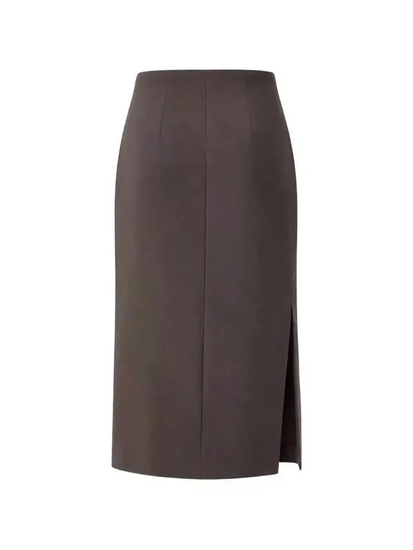 Calvin Klein Wrap Side-slit Midi Skirt
