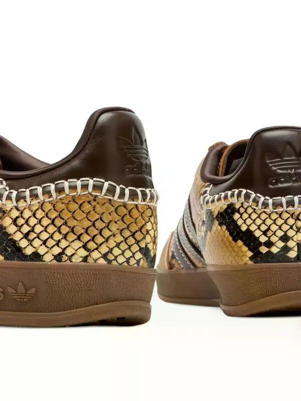 WALES BONNER X Adidas Originals Gazelle Snake-embossed Leather Sneakers