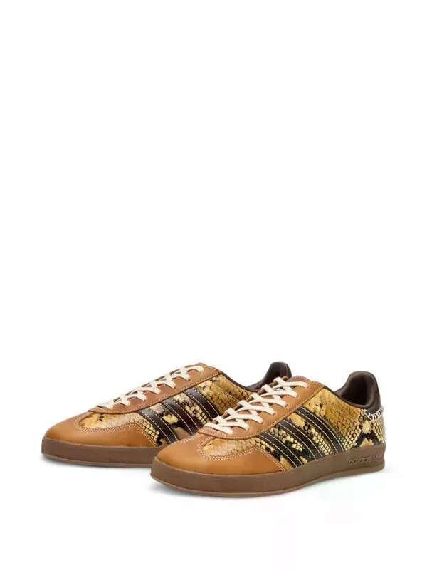WALES BONNER X Adidas Originals Gazelle Snake-embossed Leather Sneakers - Brown