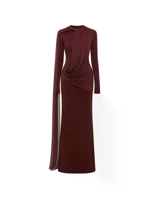 CHATS BY C.DAM Nilah Draped Maxi Dress