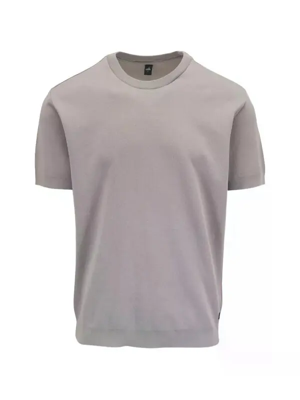 WAHTS Miles Ribbed-trim Piqué T-shirt - Grey