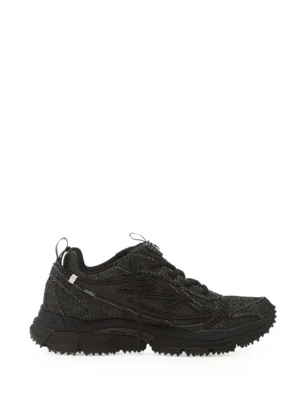 Off-White Be Right Back" Denim Sneakers - Black