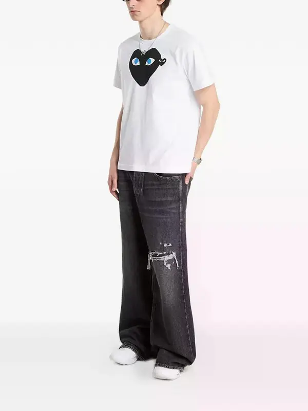 Play Comme Des Garcon Heart Print T-shirt