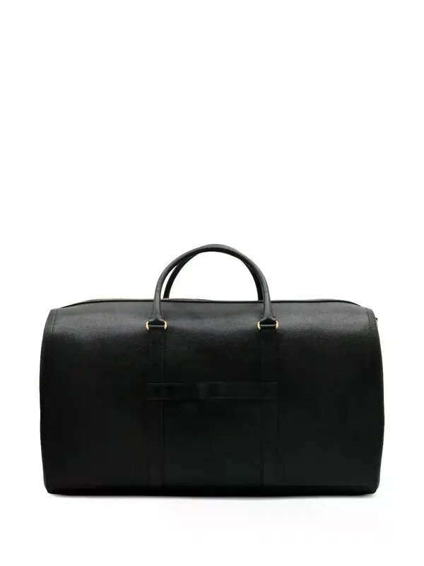 Thom Browne Pebbled Leather Luggage Bag - Black