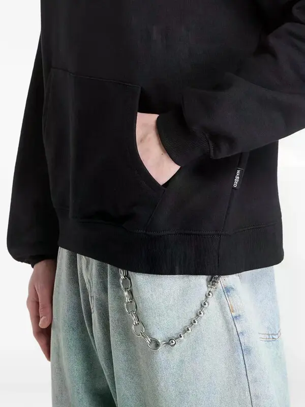 WASTED Logo-embroidered Snake Print Hoodie