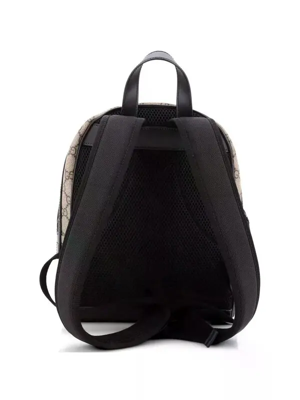 Gucci Gg Coated Canvas Zip Pocket Backpack