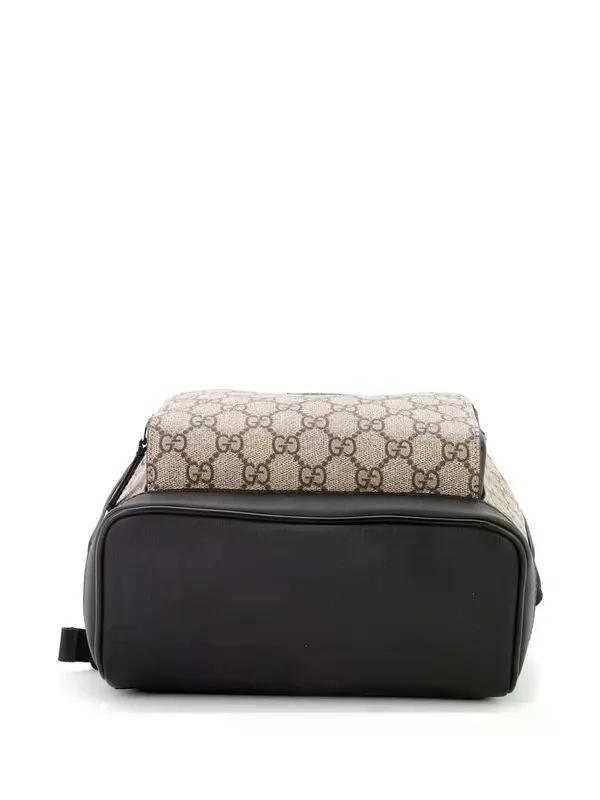 Gucci Gg Coated Canvas Zip Pocket Backpack