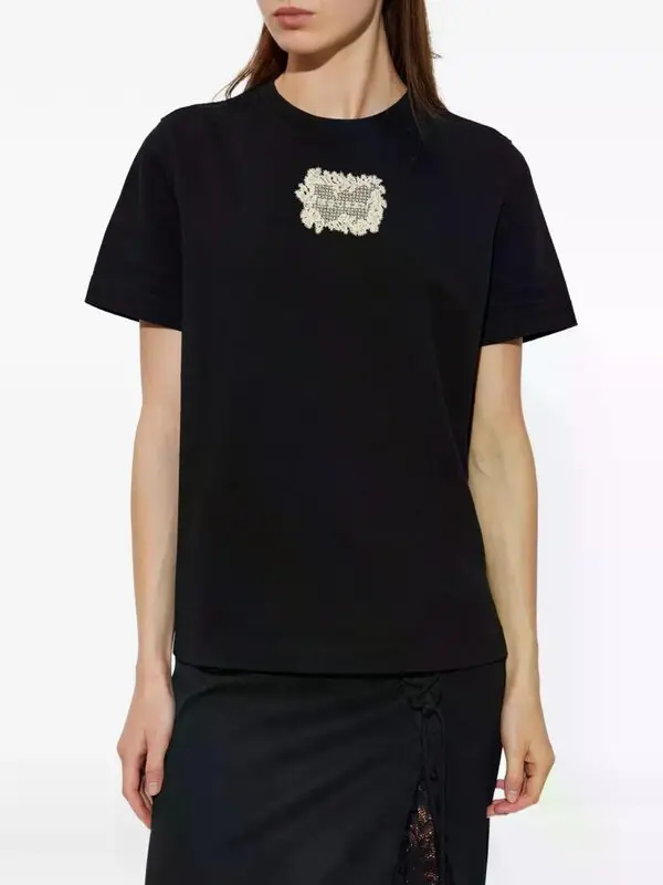Alexander McQueen Lace Appliqué T-shirt