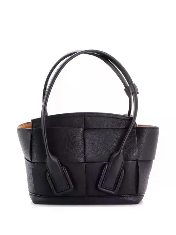 Bottega Veneta Maxi Intrecciato Leather Shoulder Bag - Black
