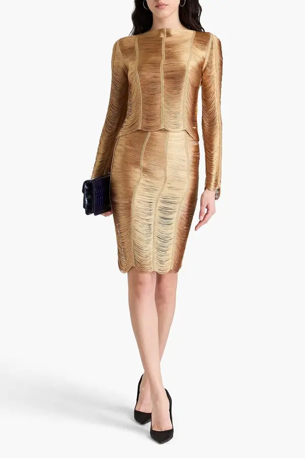 TOM FORD Fringed Openknit Top