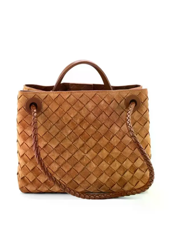 Bottega Veneta Andiamo Top Handle Bag - Brown