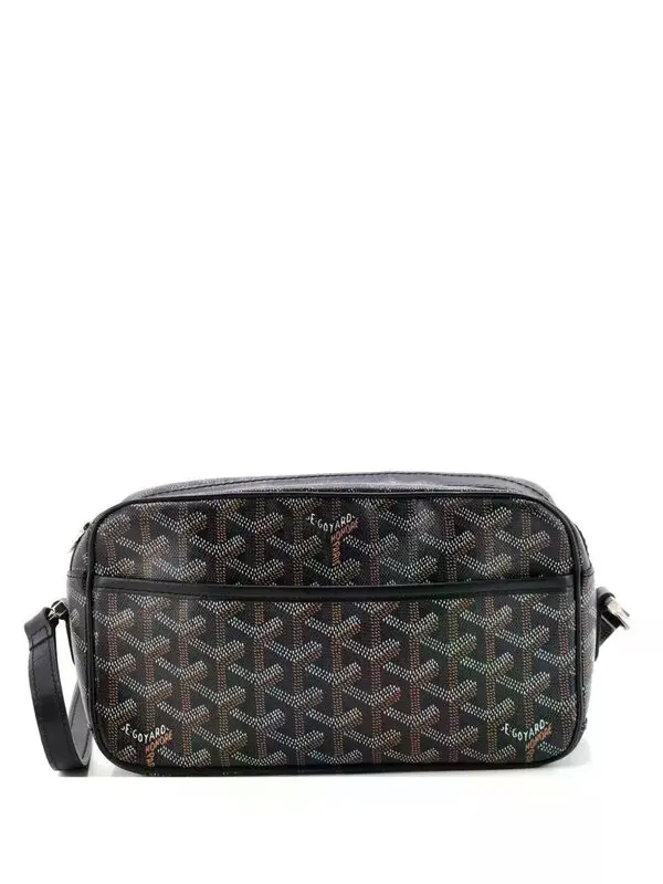 Goyard Cap Vert Bag In Coated Canvas - Black