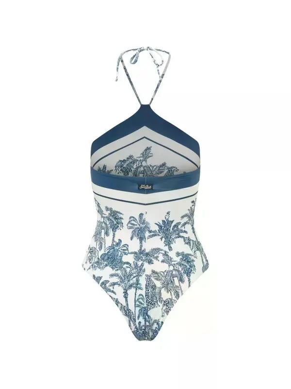 MC2 SAINT BARTH Meryem Halterneck Swimsuit - White