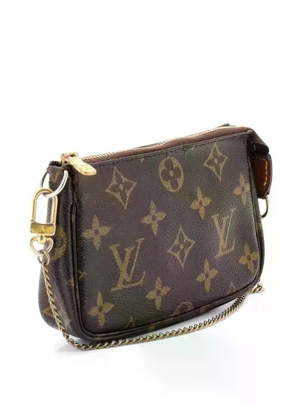 LOUIS VUITTON Pochette Accessoires Monogram Canvas Mini Clutch Bag