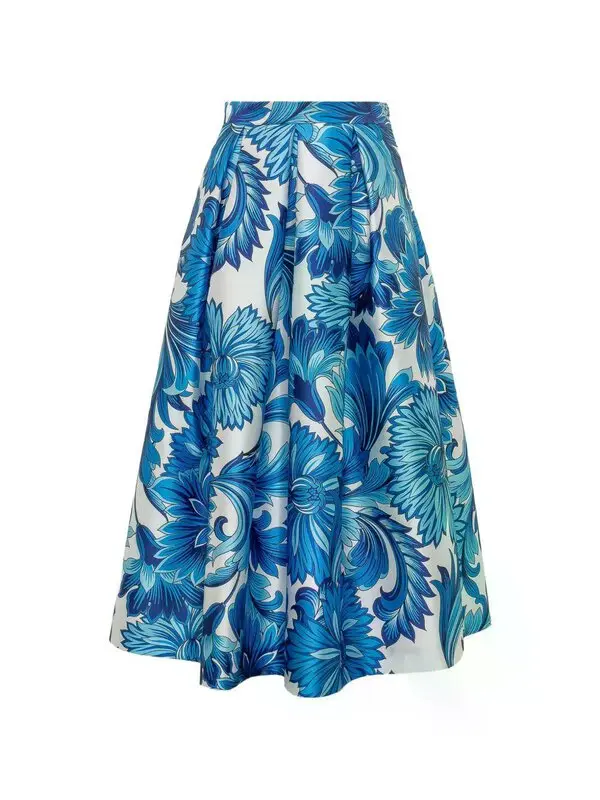 LUNATICA MILANO Florence Floral-print Midi Skirt