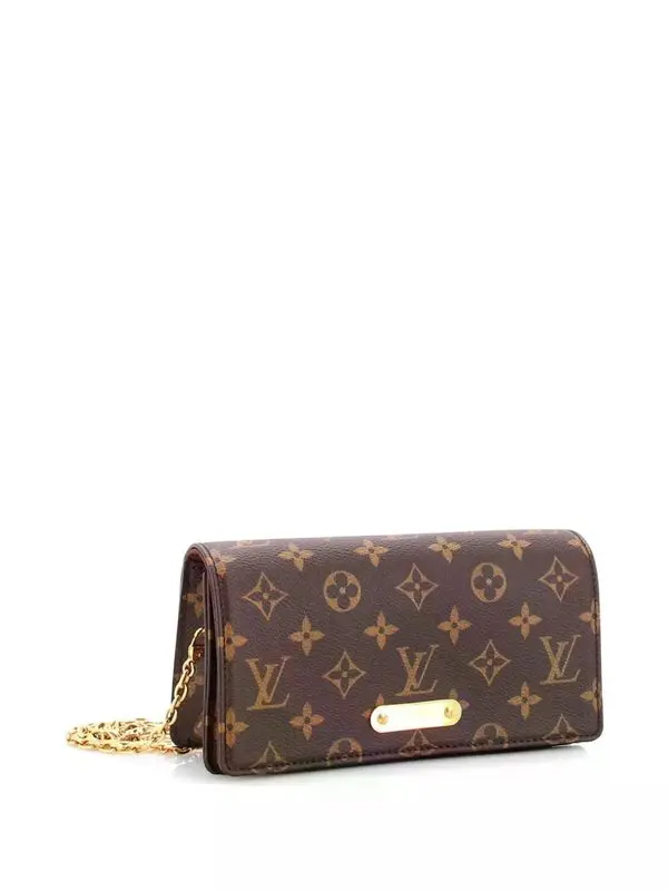 LOUIS VUITTON Lily Wallet On Chain Monogram Canvas Crossbody Bag