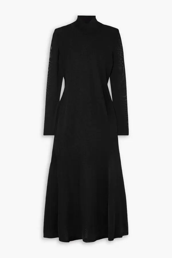 TOM FORD Jersey Turtleneck Gown - Black