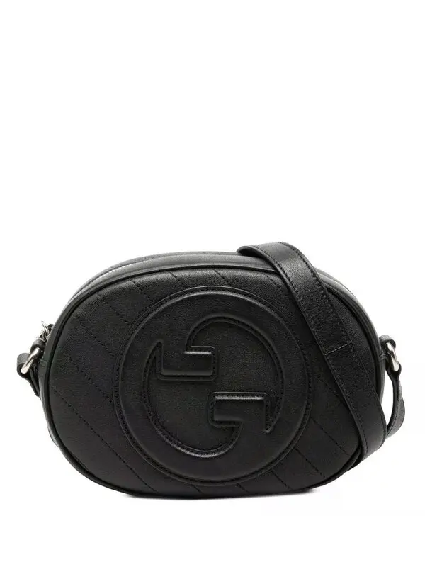 Gucci Mini Matelassé Calfskin Blondie Crossbody Bag - Black