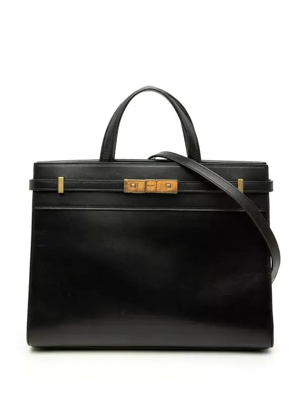 Saint Laurent Manhattan Shopper Tote Satchel - Black