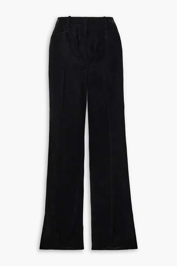 TOM FORD Velvet Straightleg Pants - Black