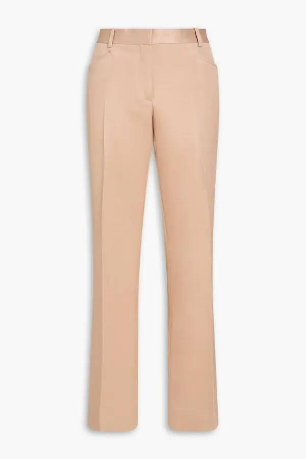 TOM FORD Wool And Silkblend Flared Pants - Neutral