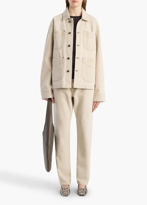 Khaite Wyatt Denim Chore Jacket - Dumas