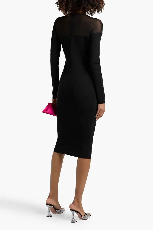 TOM FORD Cashmere And Silk-blend Midi Dress - Black