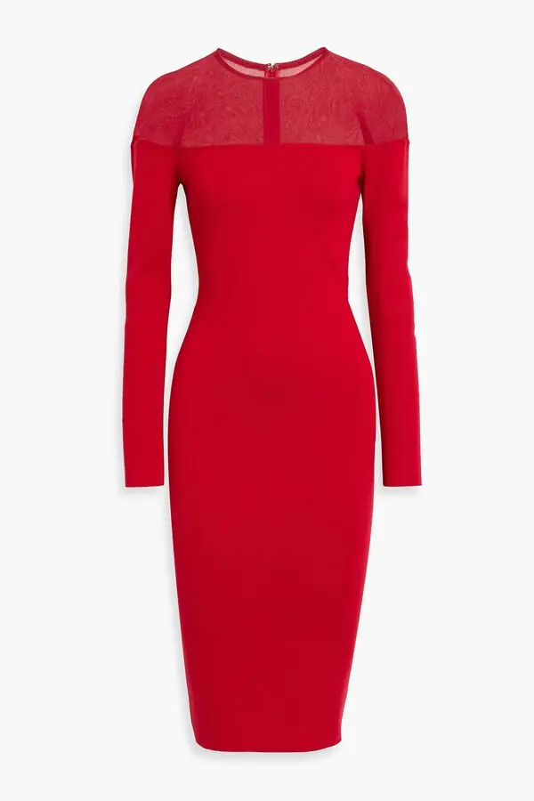 TOM FORD Cashmere And Silkblend Midi Dress - Red