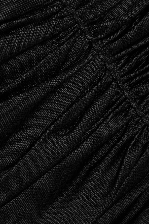 TOM FORD Ruched Silk Mini Skirt