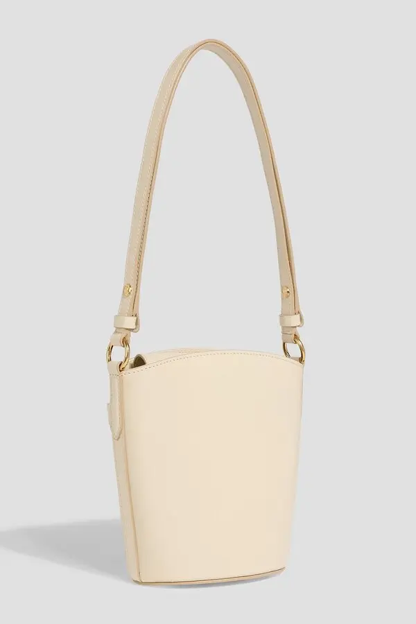 TOM FORD Whitney Leather Bucket Bag - Cream