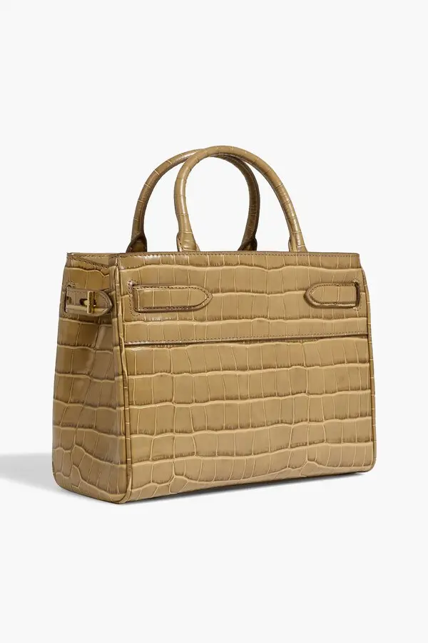 TOM FORD Whitney Chainembellished Croceffect Leather Tote