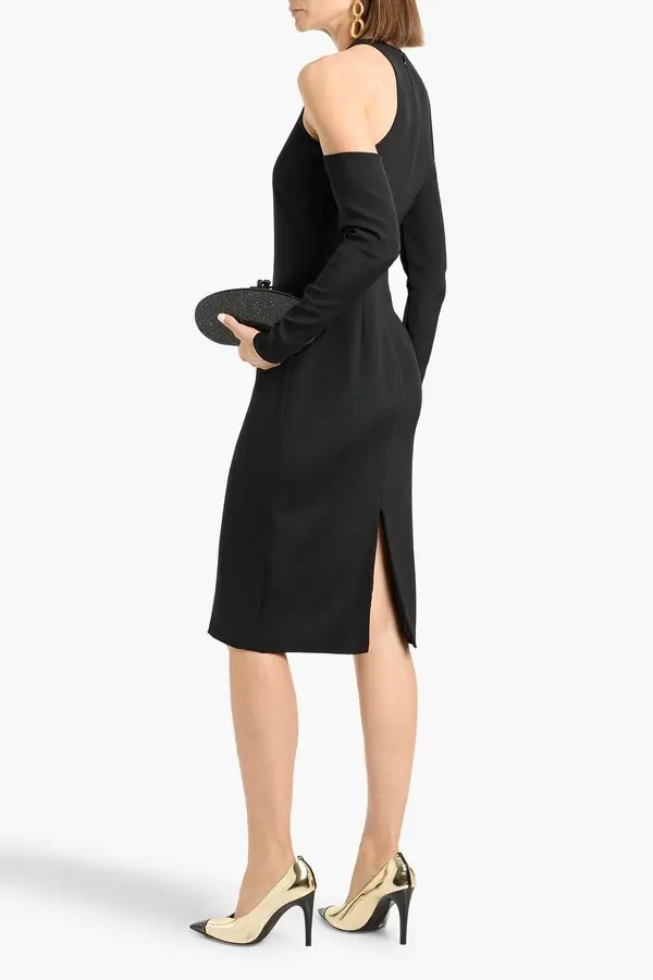 TOM FORD One-shoulder Silk Cutout Dress