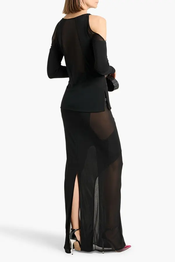 TOM FORD Coldshoulder Stretchjersey Top