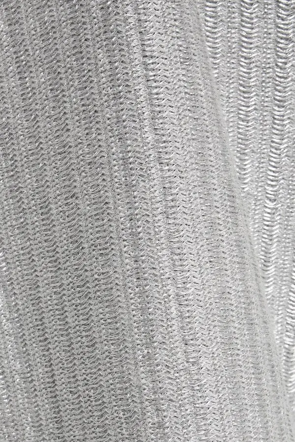 TOM FORD Metallic Ribbed Cottonblend Maxi Skirt