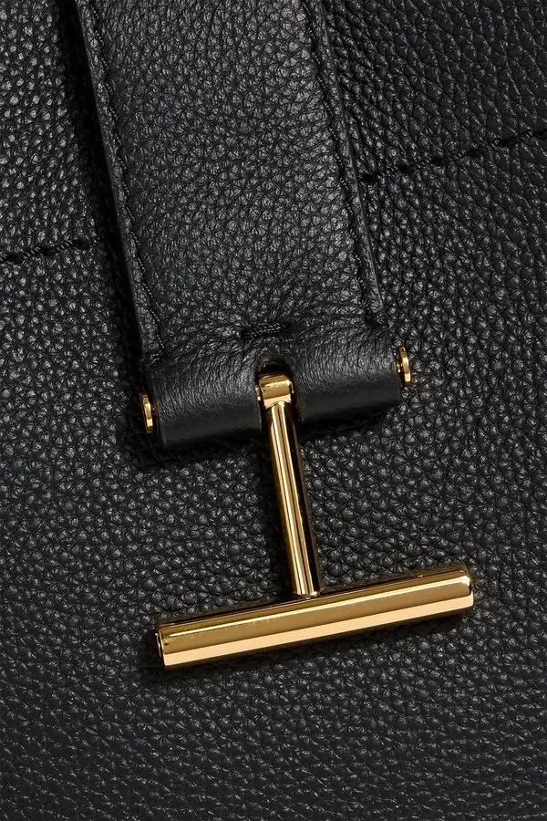 TOM FORD Tara Convertible Pebbled Leather Tote