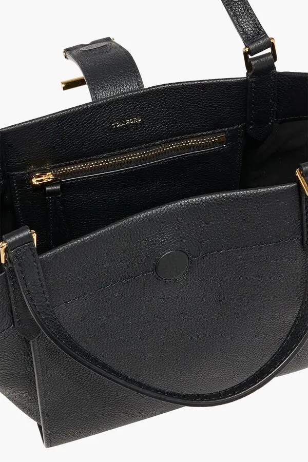 TOM FORD Tara Convertible Pebbled Leather Tote