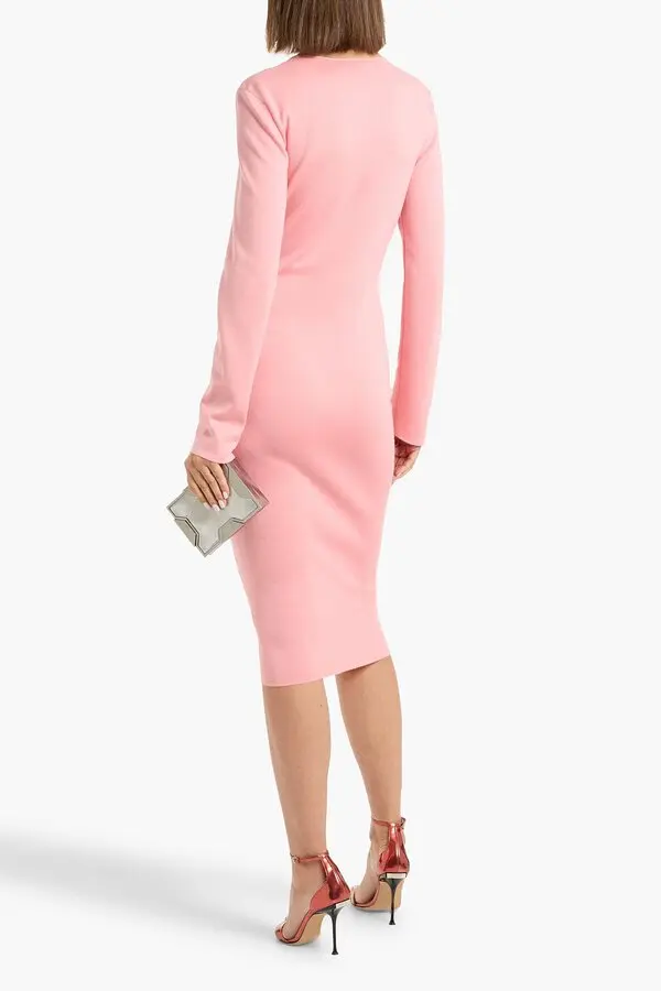 TOM FORD Twisted Cashmere And Silk-blend Midi Dress