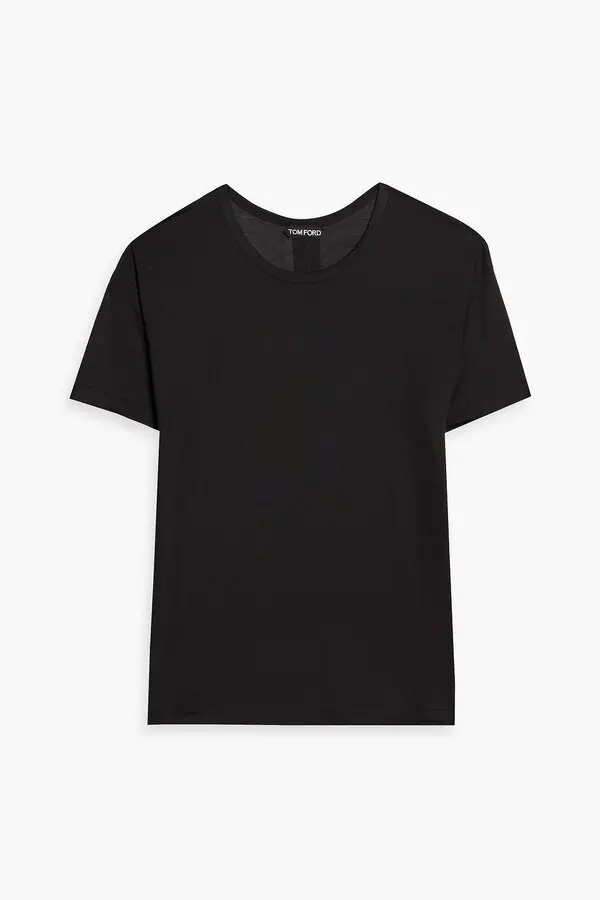 TOM FORD Silkjersey Tshirt - Black