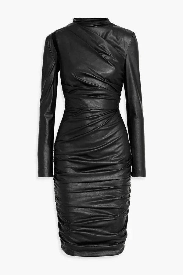 TOM FORD Draped Cutout Dress - Black