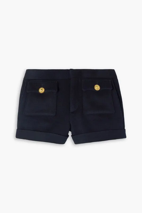 TOM FORD Embellished Felt Shorts - Midnight Blue
