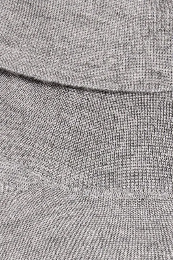 TOM FORD Mélange Cashmere And Silk-blend Turtleneck Sweater