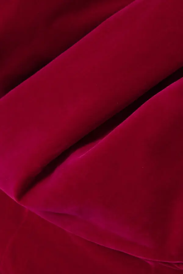TOM FORD One-shoulder Draped Cotton-velvet Mini Dress - Fuchsia