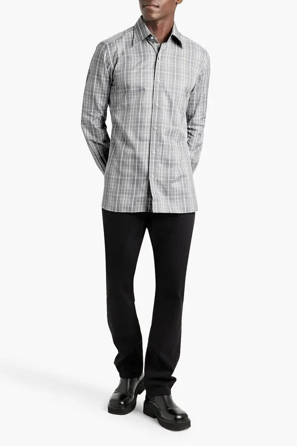 TOM FORD Checked Cotton Shirt