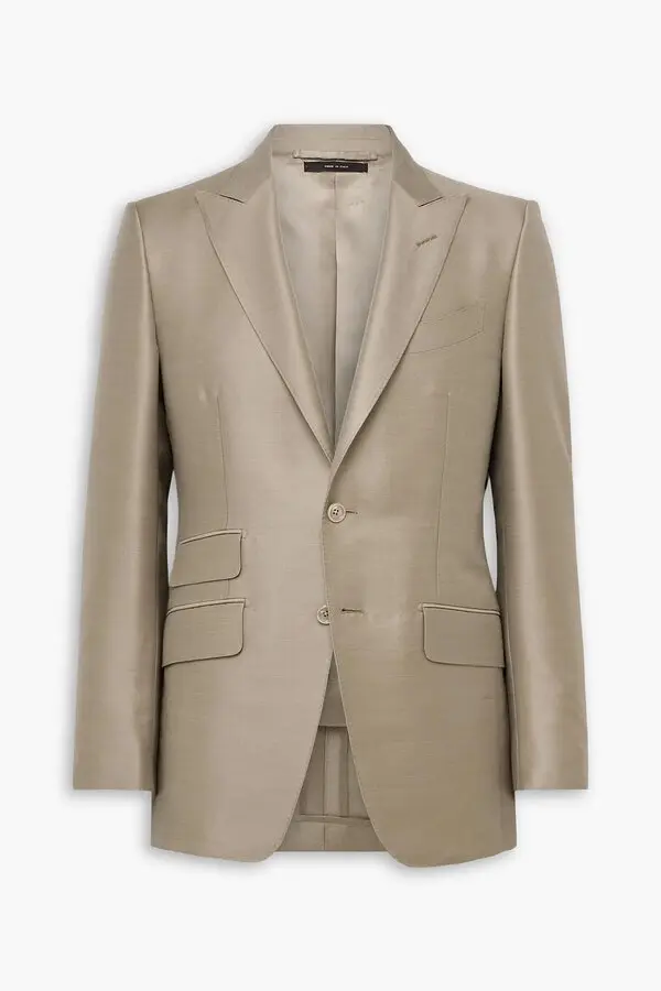 TOM FORD O'connor Slimfit Wool, Mohair And Silkblend Twill Suit Jacket - Beige
