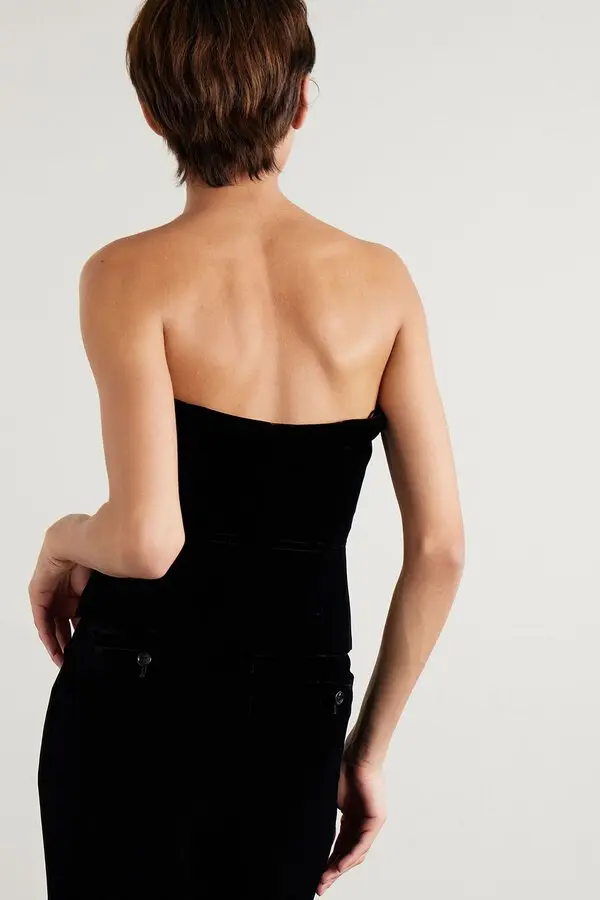 TOM FORD Velvet Bustier Top