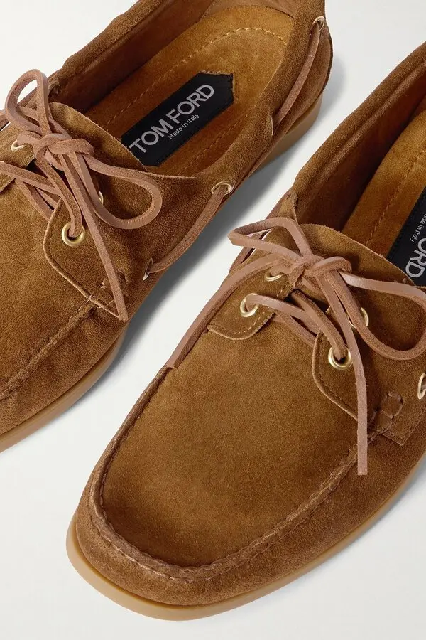 TOM FORD Robin Suede Boat Shoes